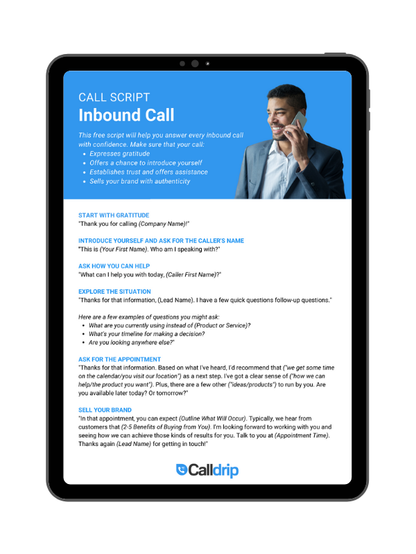 Free Inbound Call Script
